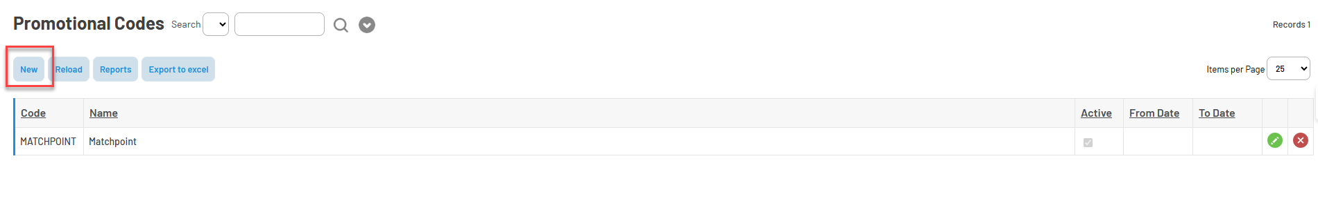 How to create promotional codes – TPC Matchpoint