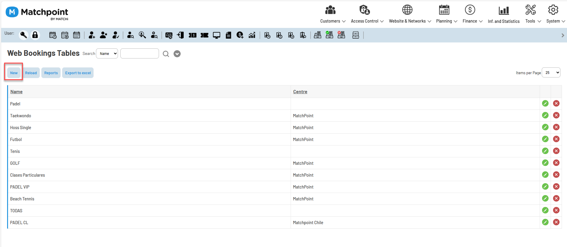 How to create booking tables for the web – TPC Matchpoint